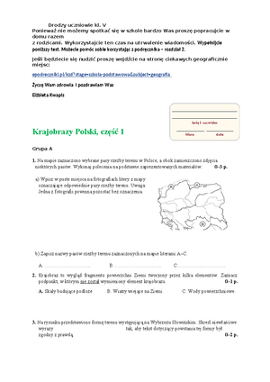 Kartkowka ruch obiegowy ziemi - Temat: Ruch obiegowy Ziemi Grupa A 1. Zaznacz zestaw, w którym ...