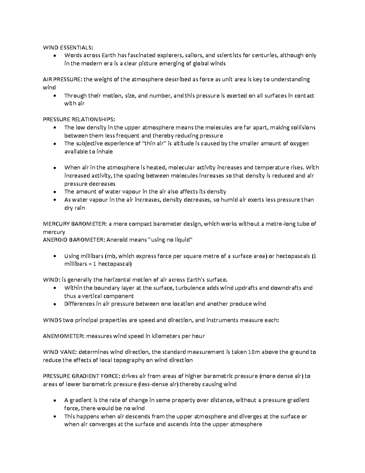 Chapter-6 - Book Notes - WIND ESSENTIALS: Words across Earth has ...