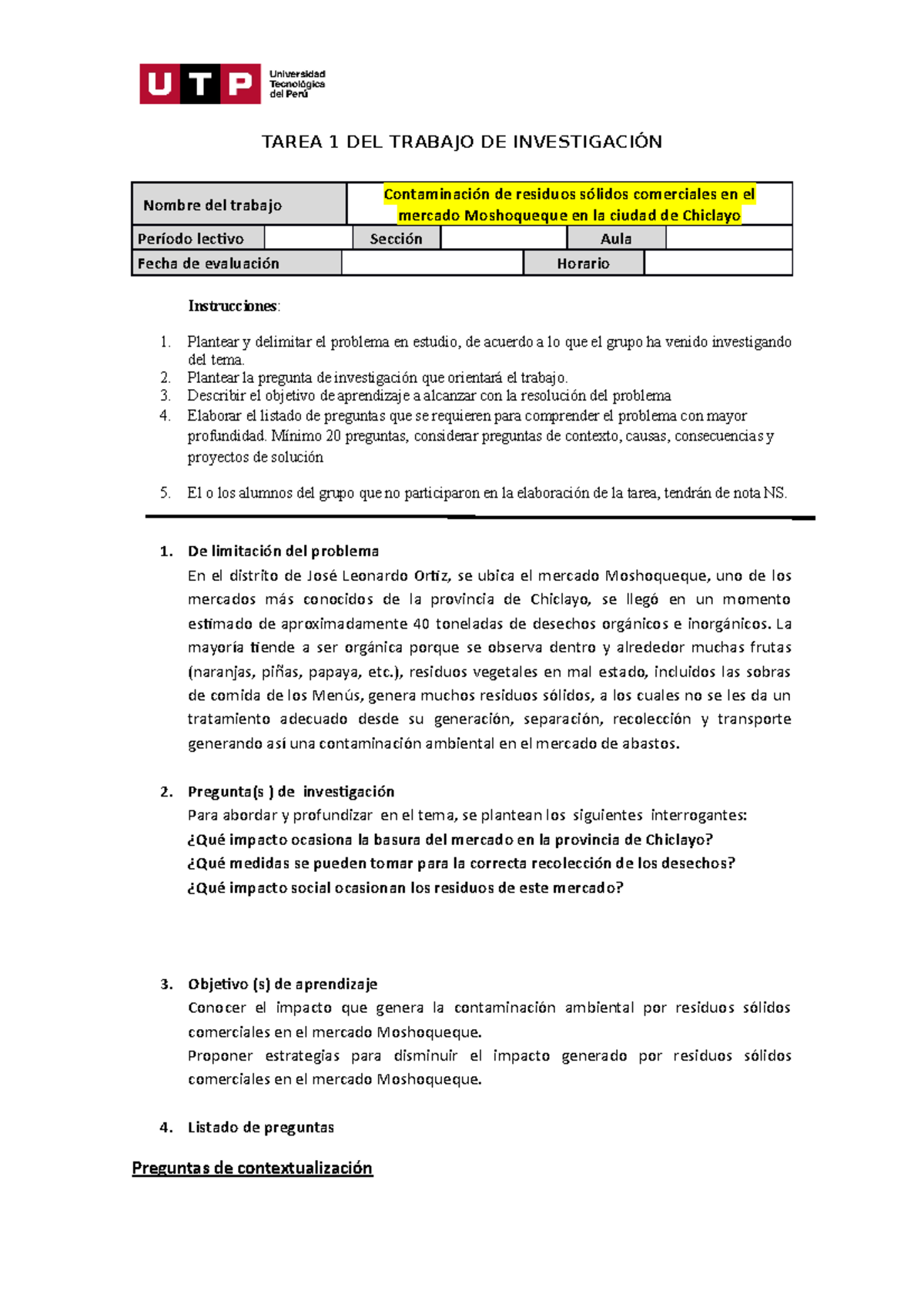 Semana 03 - Tema 02-Foro - Formulación de preguntas específicas de tu ...
