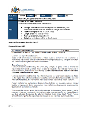 Gr11-Tourism-SG LR - STUDY GUIDE - TOM3002 - Via Afrika Tourism Grade ...