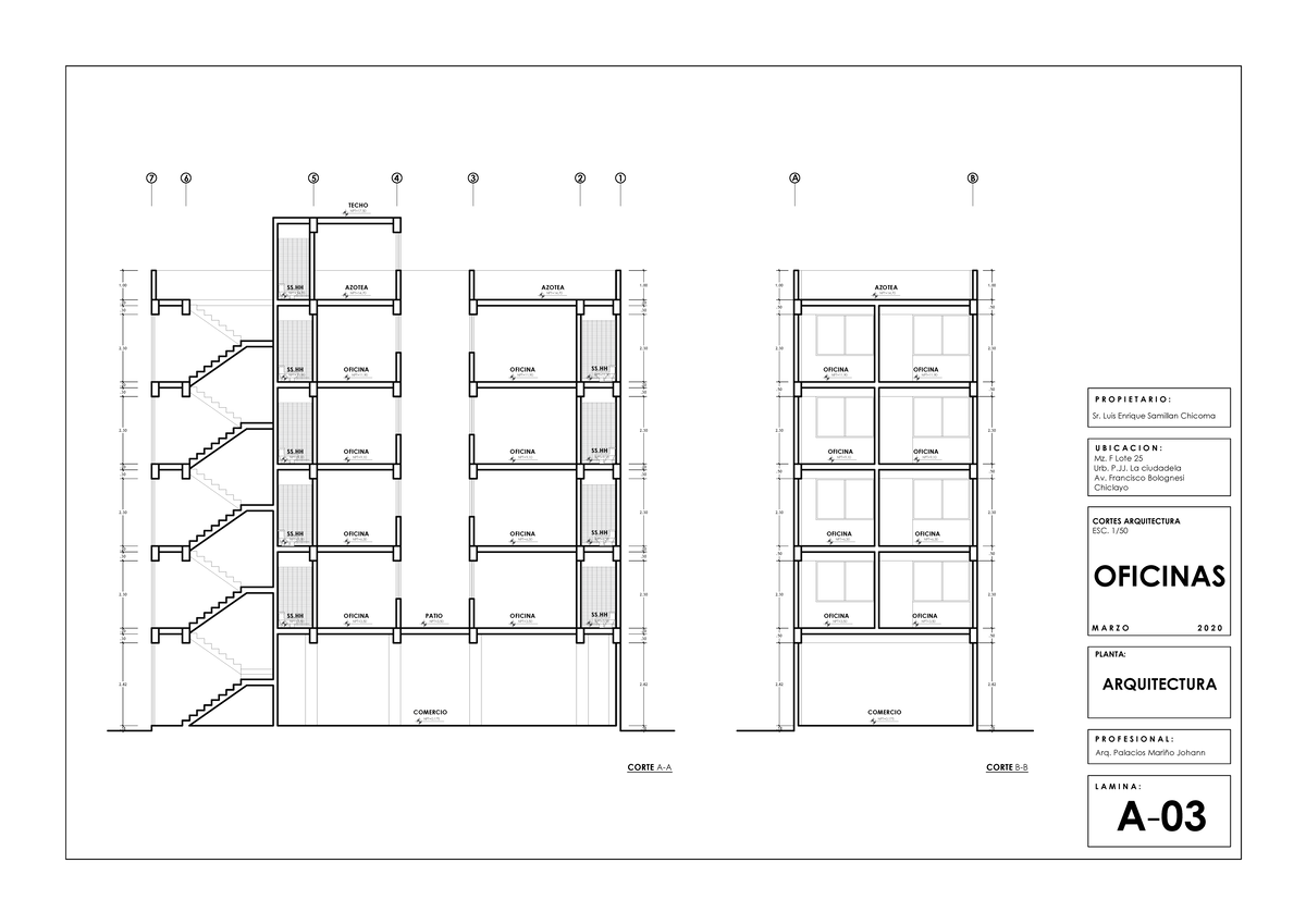 Cortes Arquitectura 03 - NPT+9. SS NPT+11. SS NPT+14. SS ...