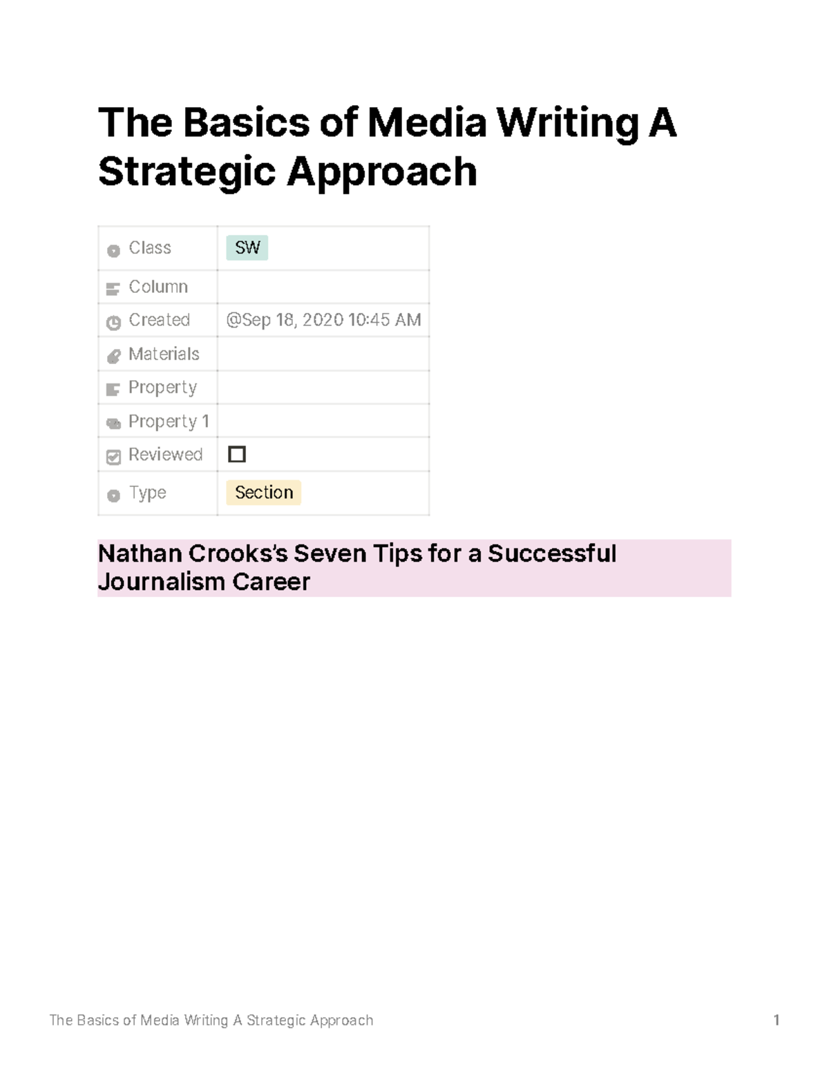 The Basics of Media Writing A Strategic Approach - If persuasive (e ...