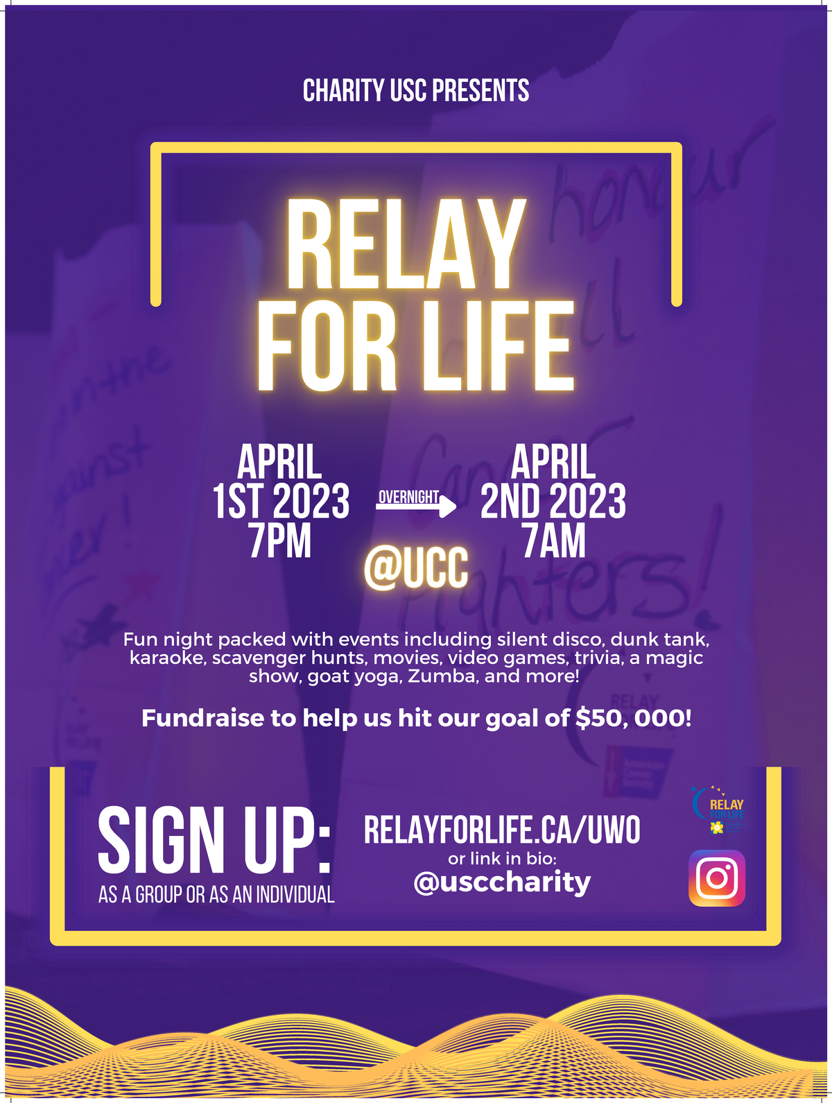 Relay For Life - Poster - CHARITY USC PRESENTS RELAY hang FOR LIFE ...