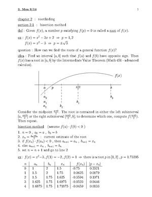 Matlab Fall 2009 Numerical Methods Section 002 - Notes on using MATLAB ...