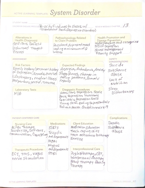 Coping medication adherence - ACTIVE LEARNING TEMPLATE Basic Concept ...