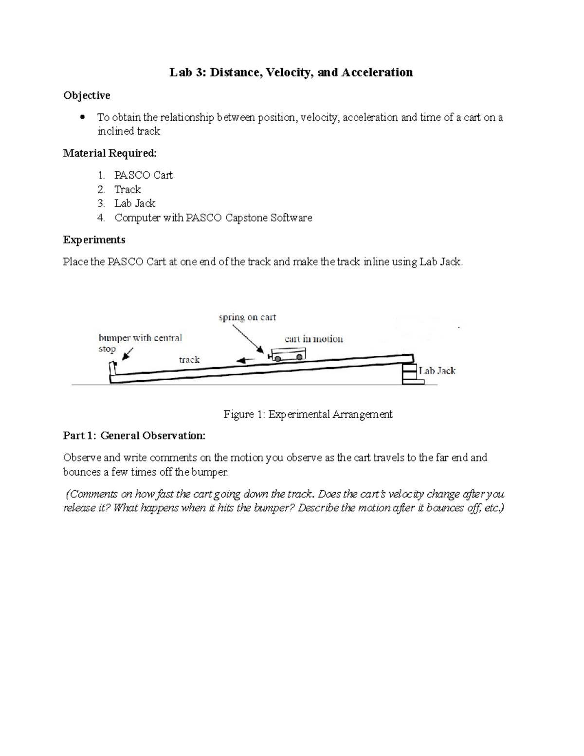 03 Distance Velocity Acceleration - Lab 3: Distance, Velocity, and ...