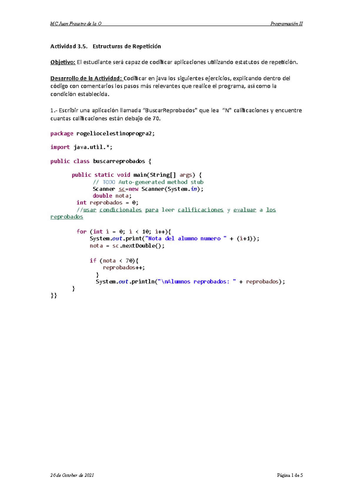 Programas Repetición práctica resueltos / probados - PROGRAMACION 1 ...