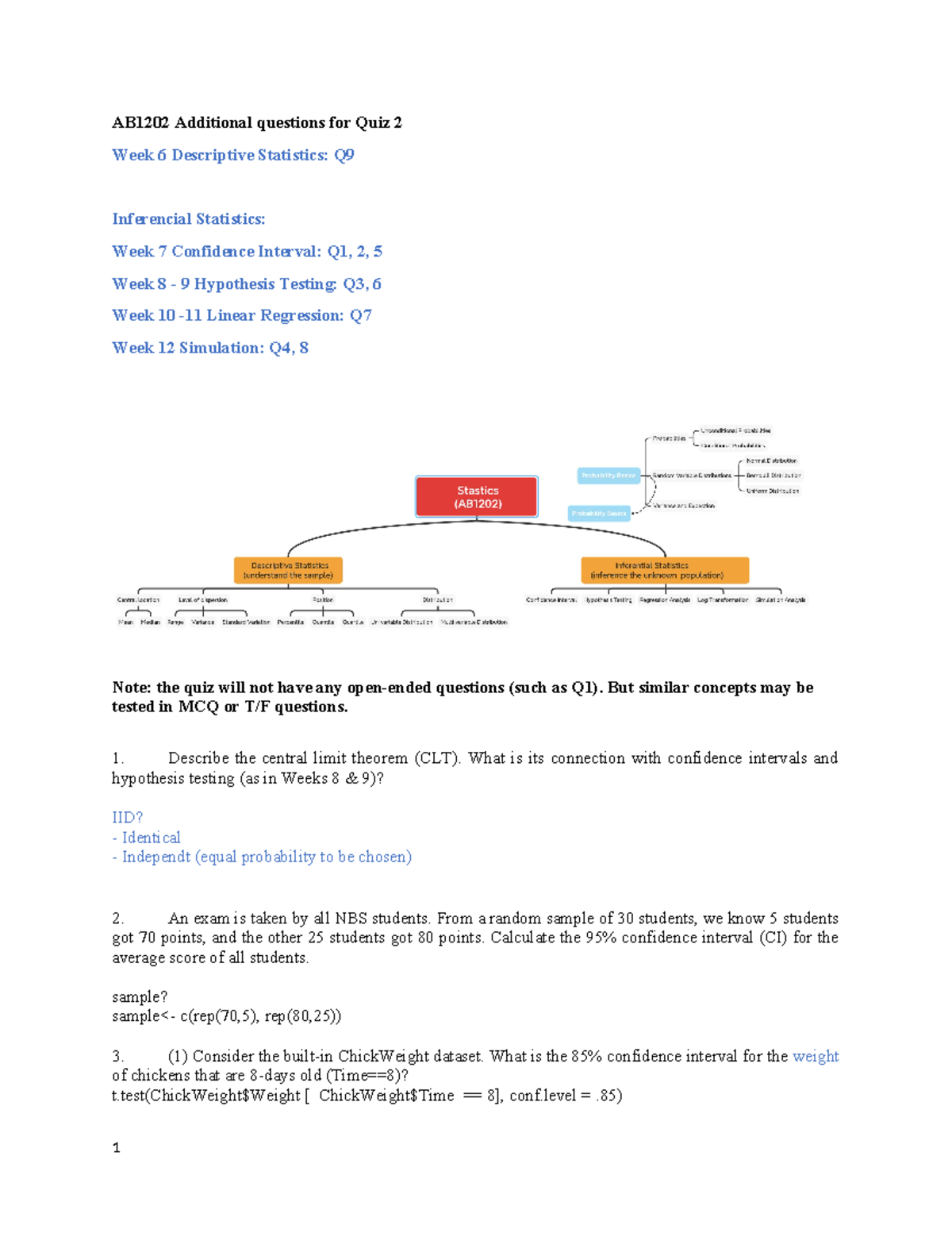 Quiz 2 additional practice questions demo - AB1202 Additional questions for Quiz 2 Week 6 - Studocu