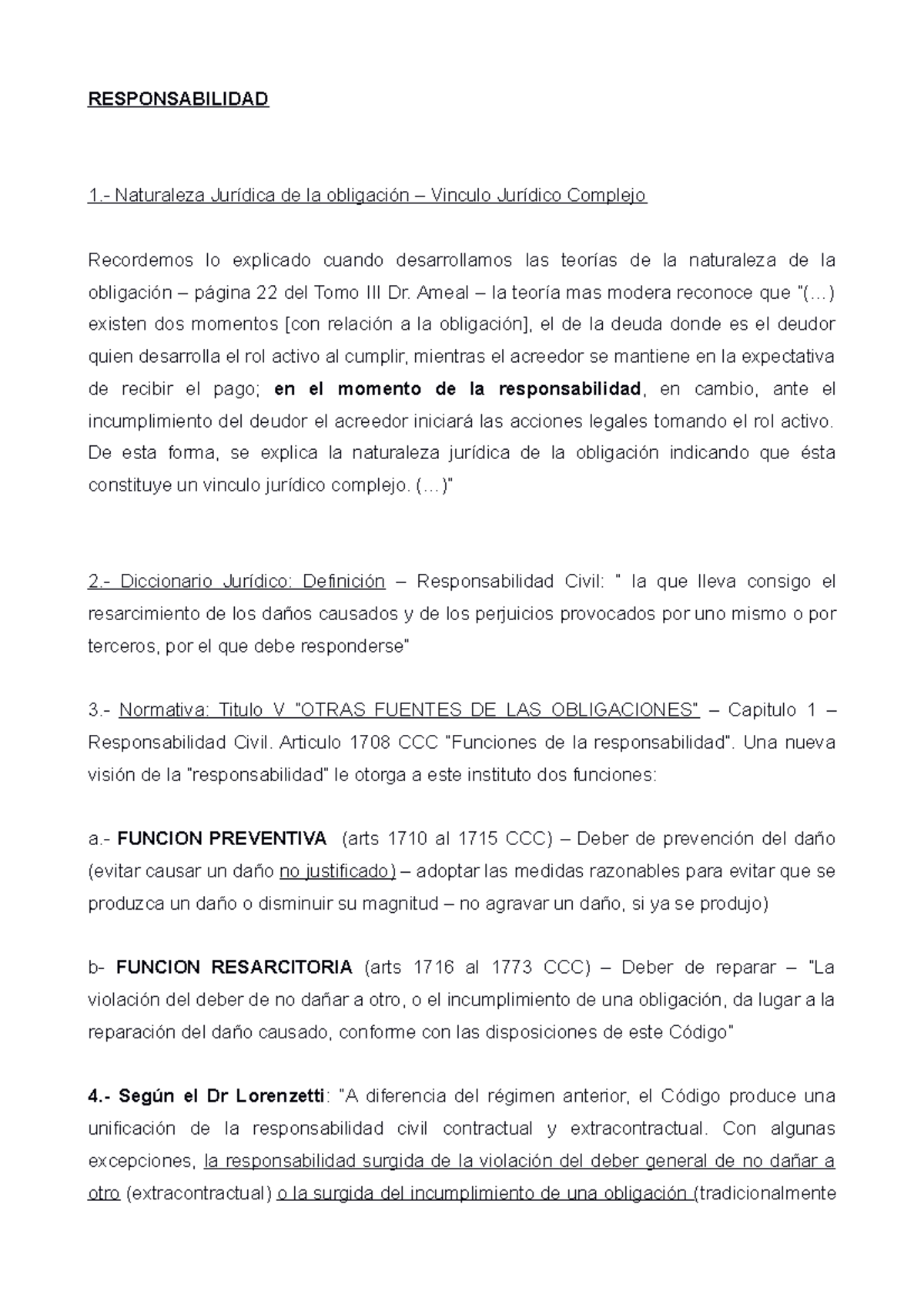 Responsabilidad - Concepto - Sentido - Principios - RESPONSABILIDAD 1 ...