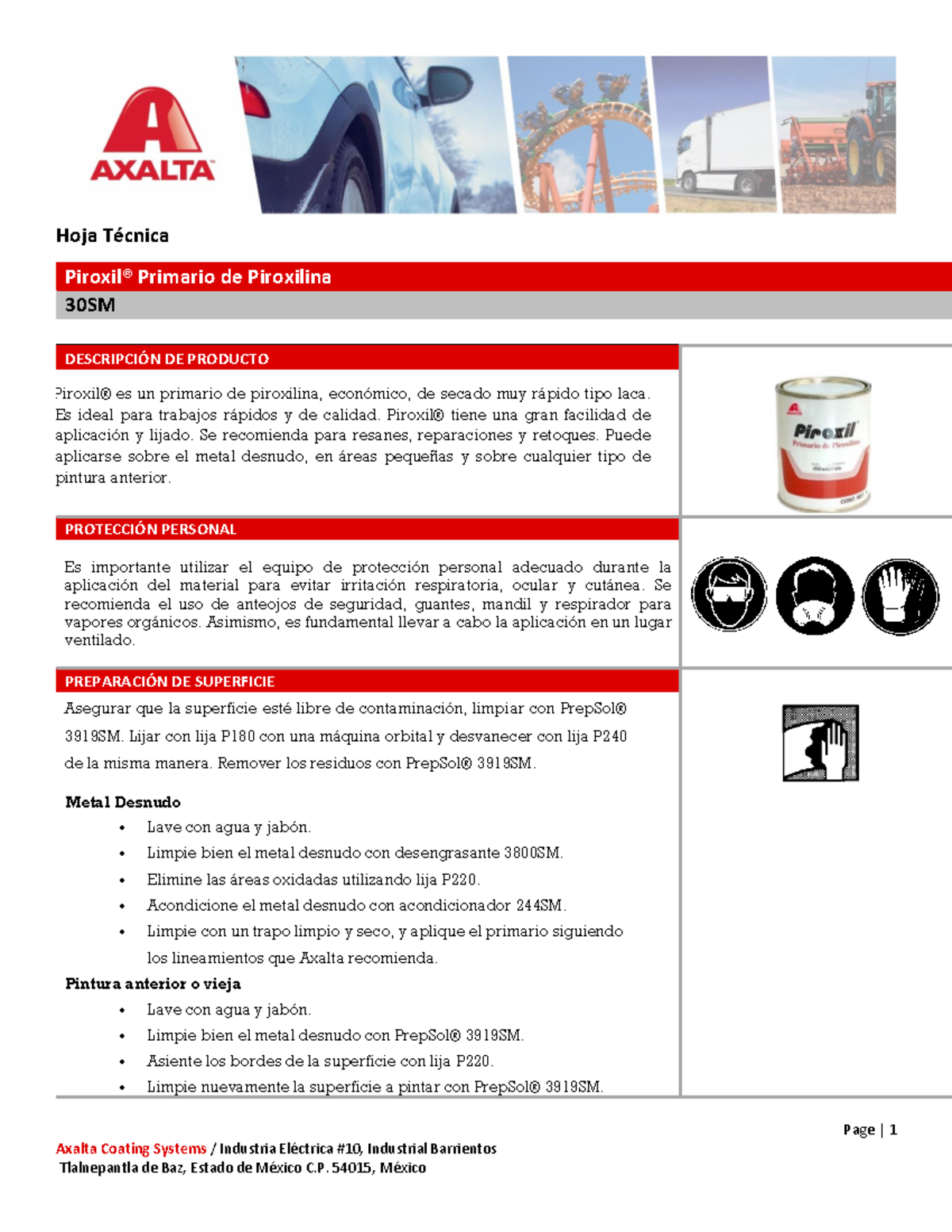 HT-Piroxil-26SM-30SM-y-80SM Piroxiina - Page | 1 Axalta Coating Systems ...