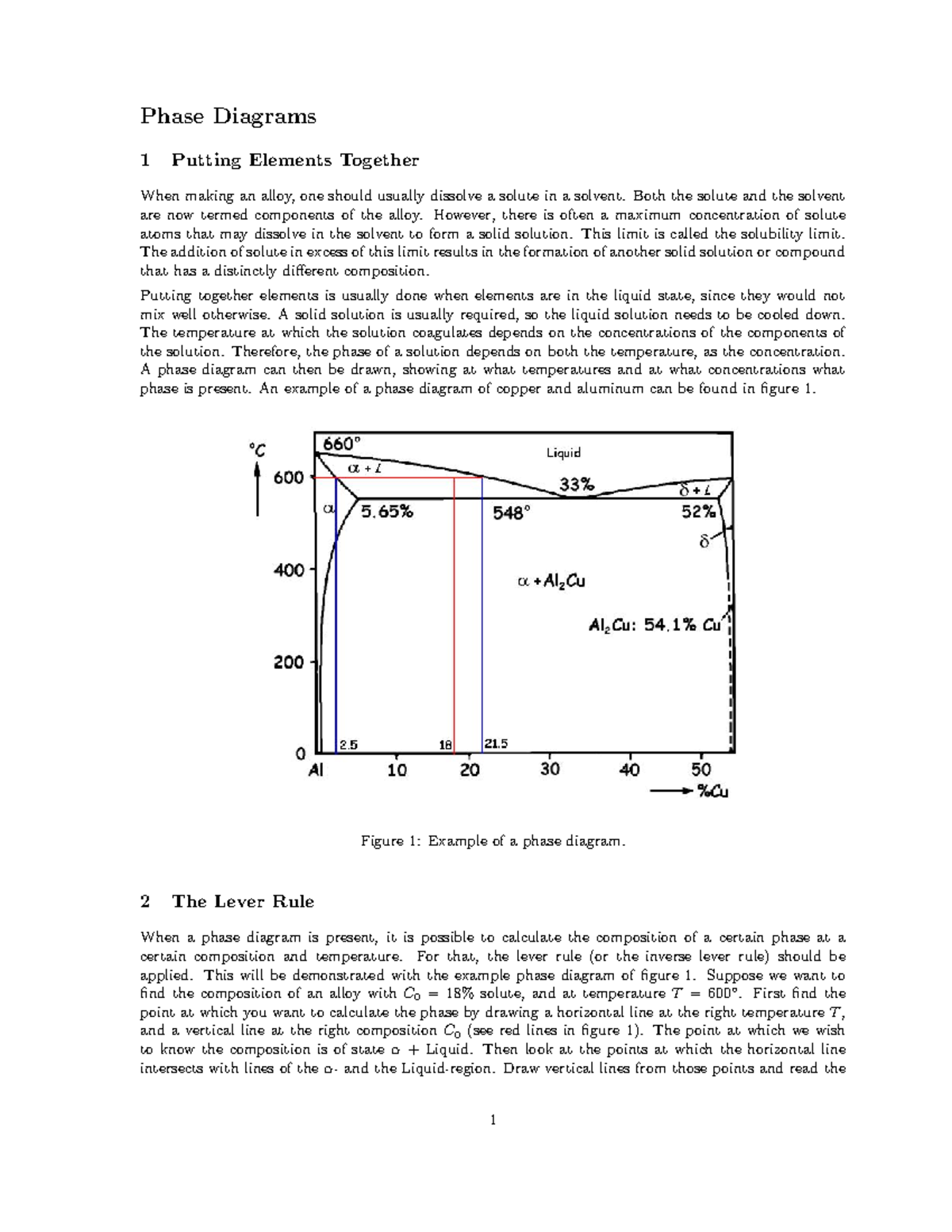 Phase Diagrams explanation - Phase Diagrams 1 Putting Elements Together ...