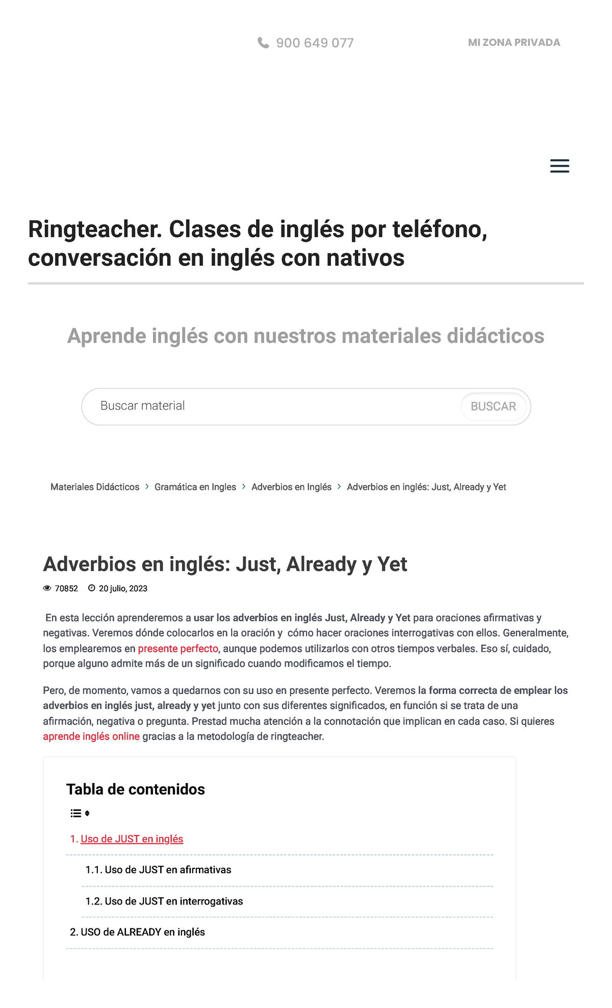 Adverbios en Inglés Just Already yet Usos y Ejemplos - Adverbios en ...