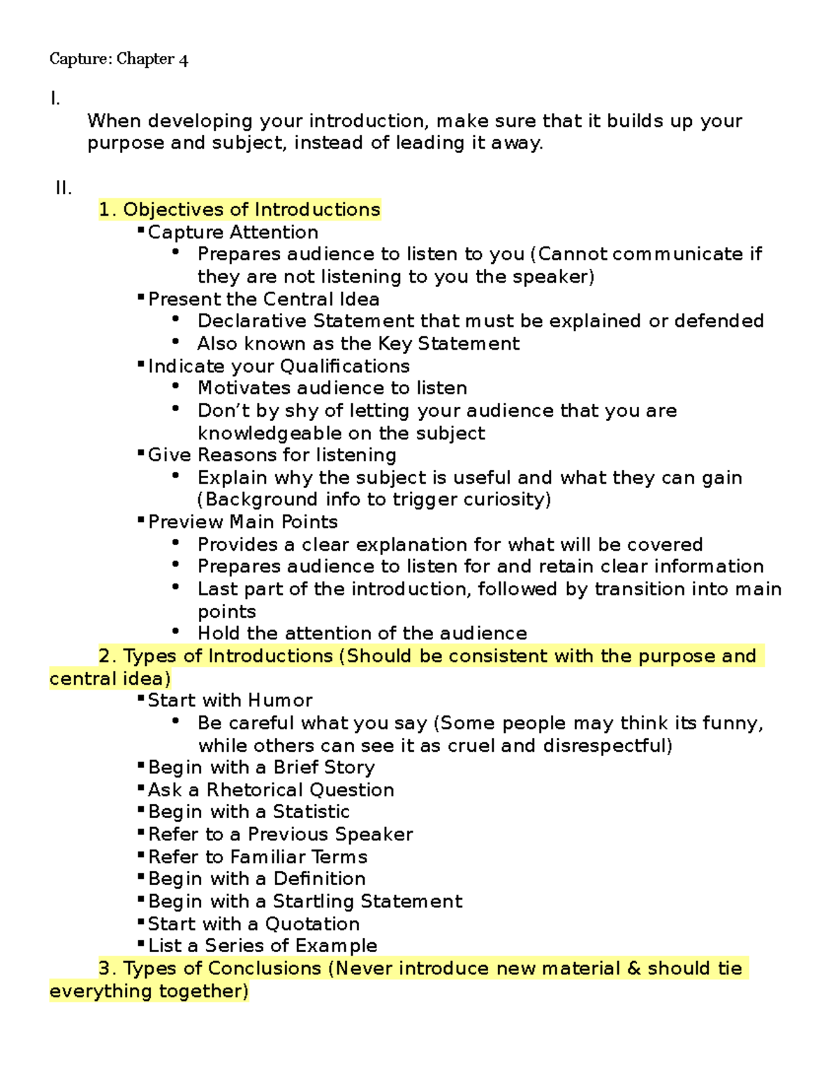 Chapter 4 Capture - Summary Speaking with a Purpose - Capture: Chapter ...