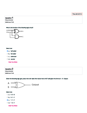 [Solved] What is the fundamental operation of Boolean algebra Question ...