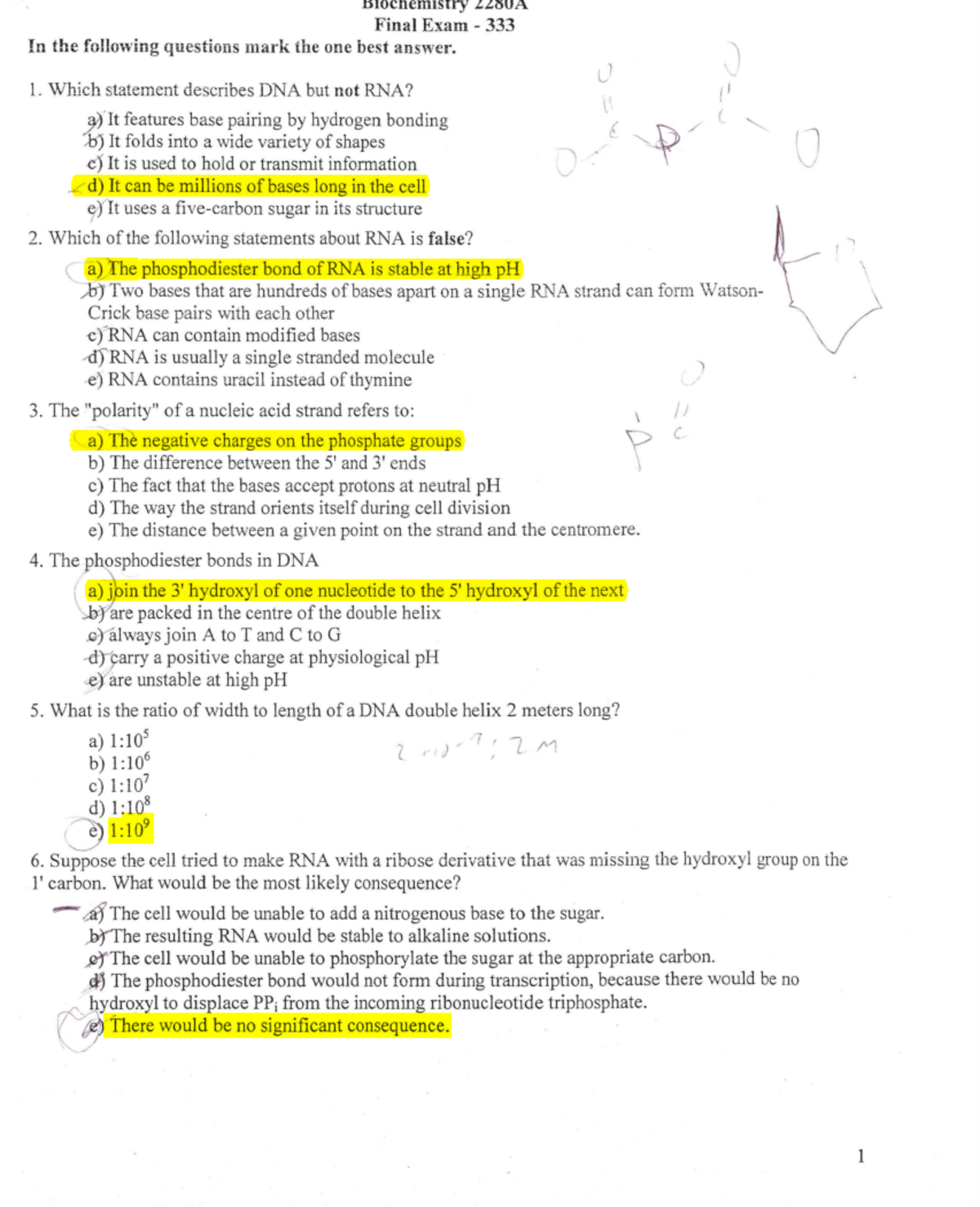 Practice final exam - nwcnemisrry