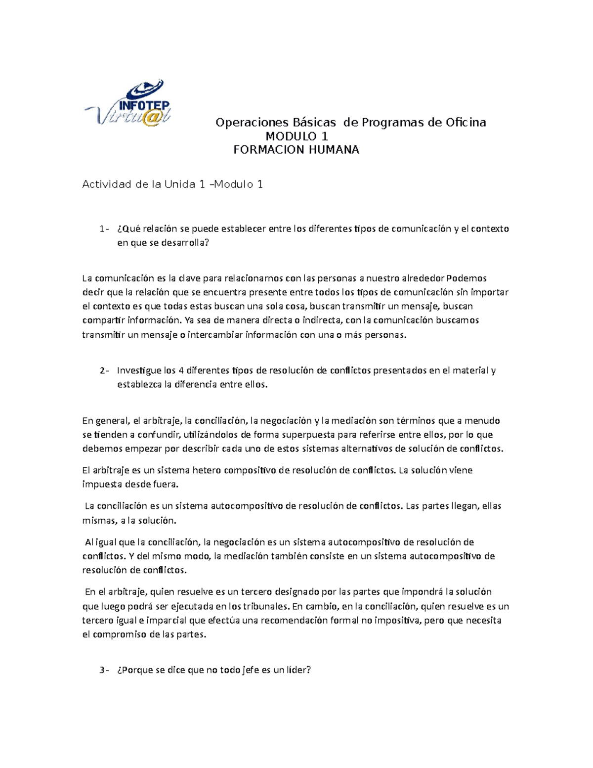 Actividad 1 del modulo 1 lleno - Operaciones Básicas de Programas de ...