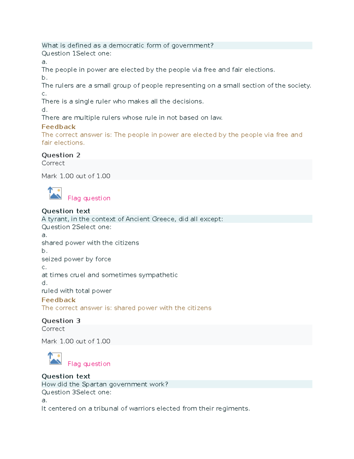 Self Quiz - HIST 1421-01 - AY2024-T1 Self Quiz - What is defined as a ...
