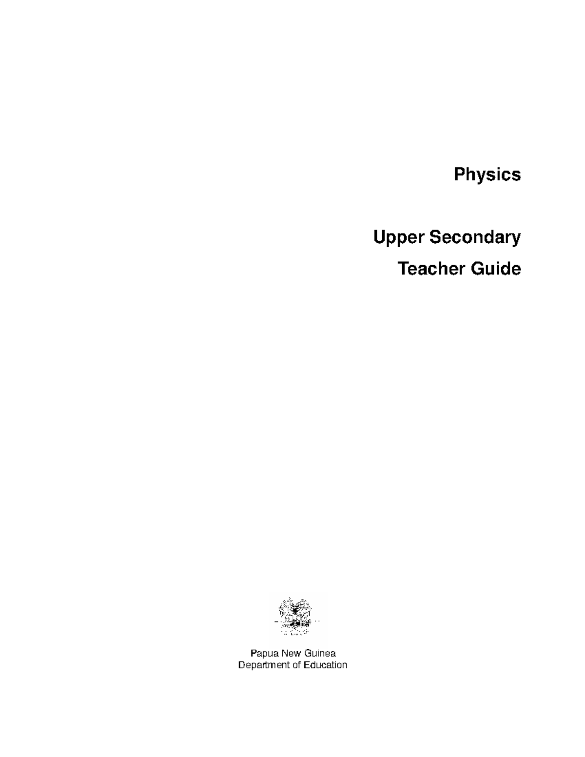 Teachers guide upper secondary physics - Physics Upper Secondary ...