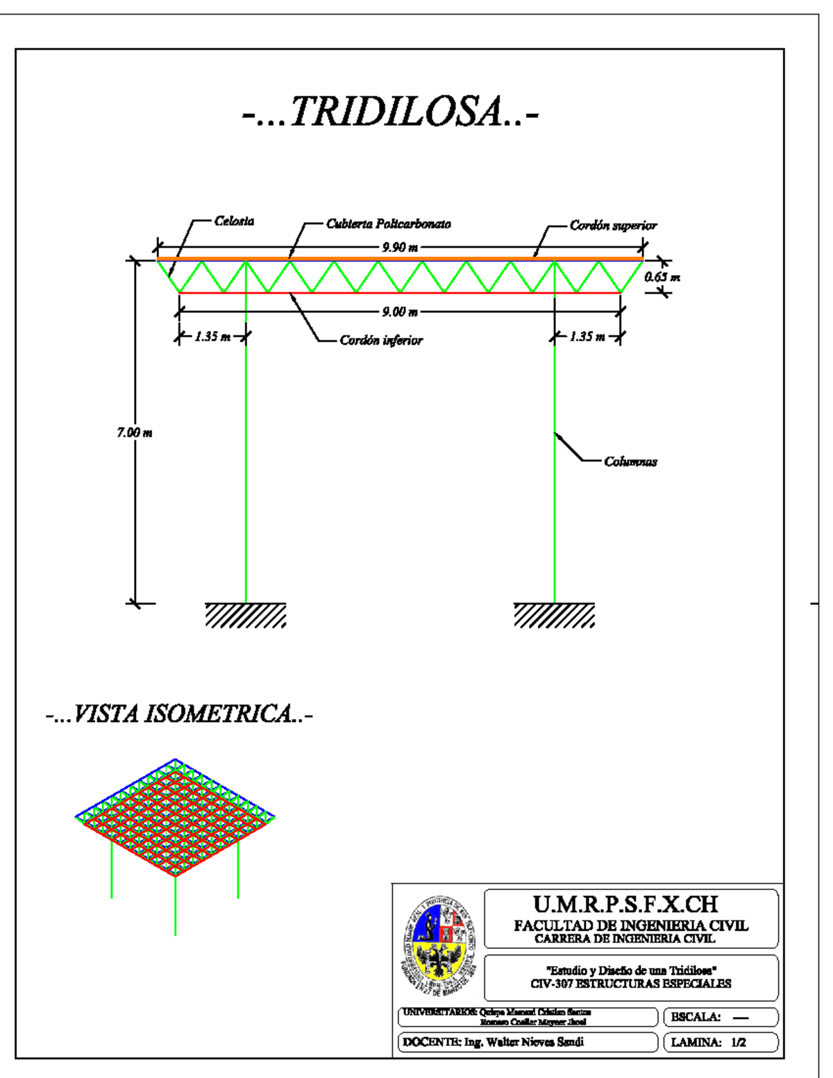 Tridilosa (detalle) - analisis estructural - Studocu
