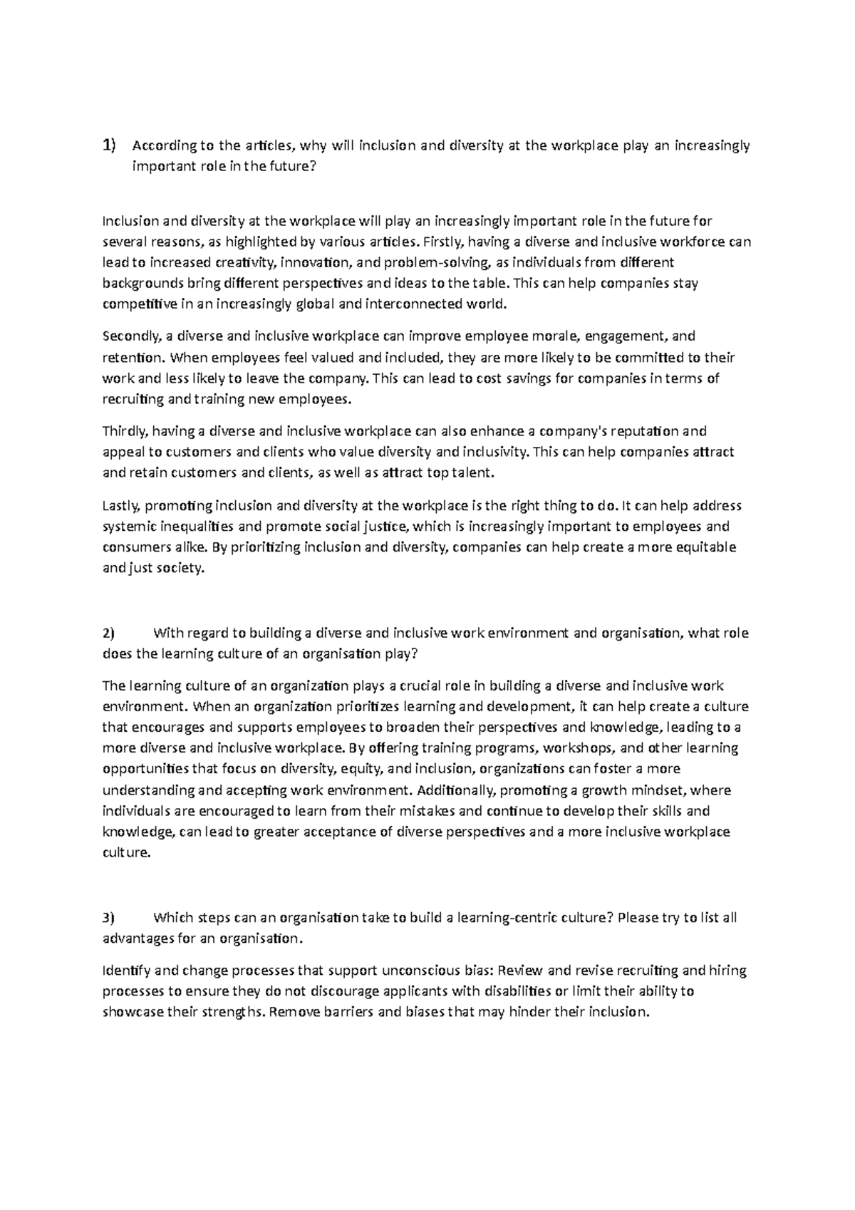 Pre-assignment - Pre-assignment - 1) According to the articles, why ...