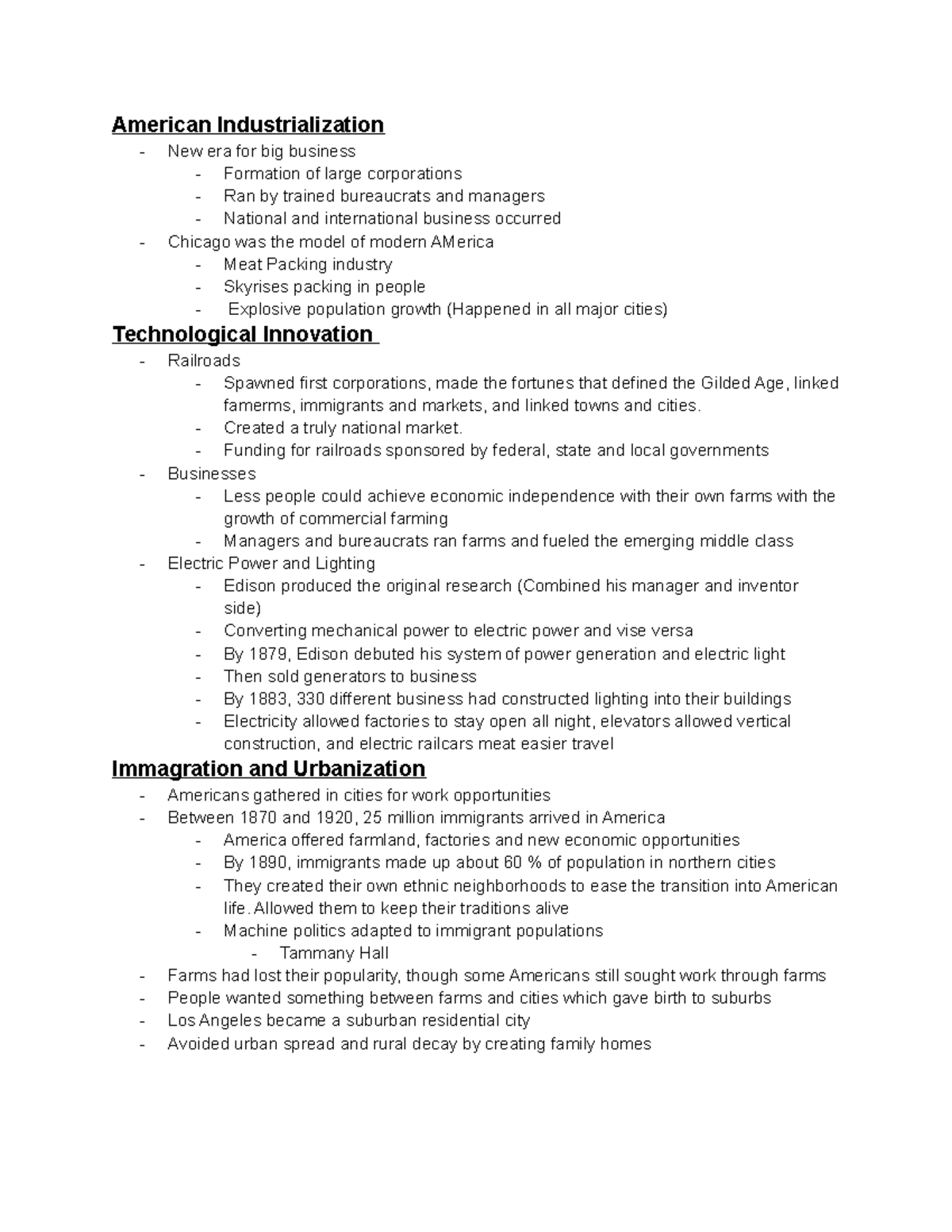 Life in Industrial America - American Industrialization New era for big ...