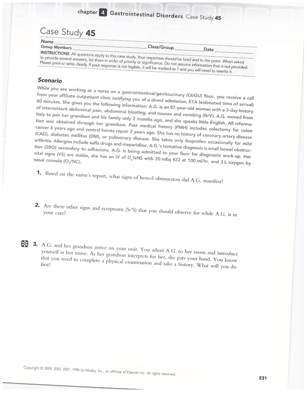 GI Case 45-1 - GI case study - HSRT 2342 - Studocu