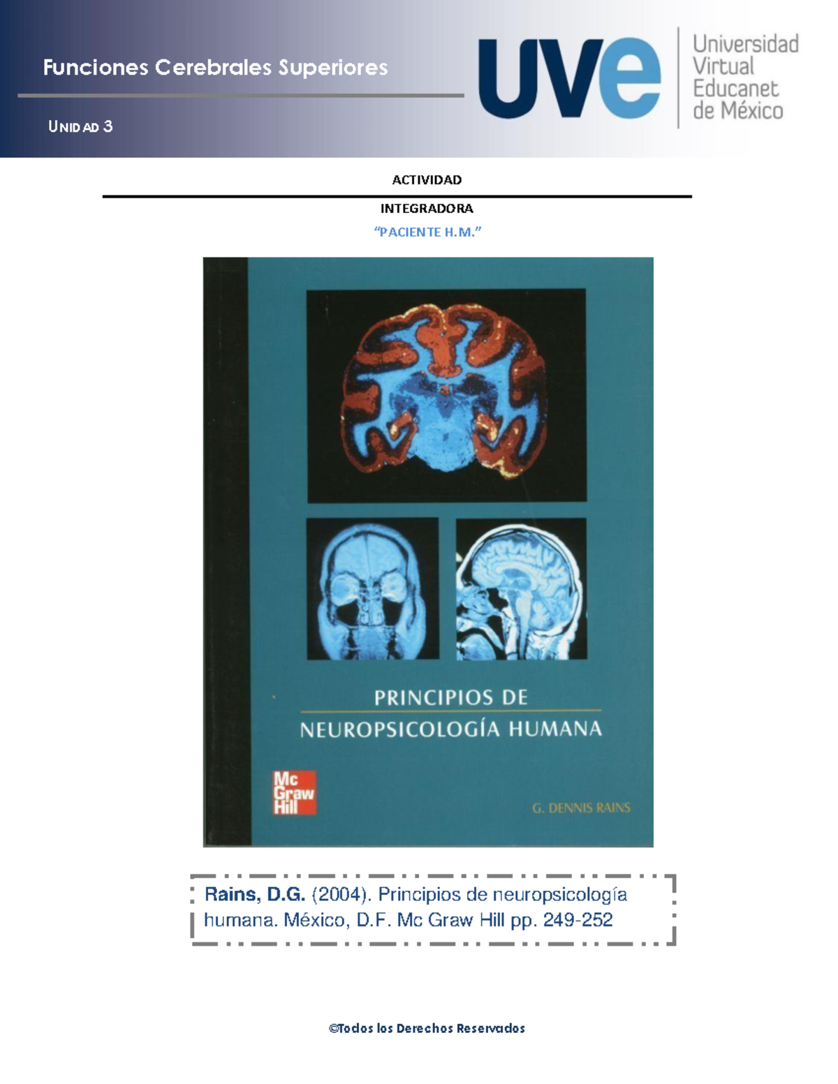 AI3 Caso clinico - Caso clínico - Funciones Cerebrales Superiores ...