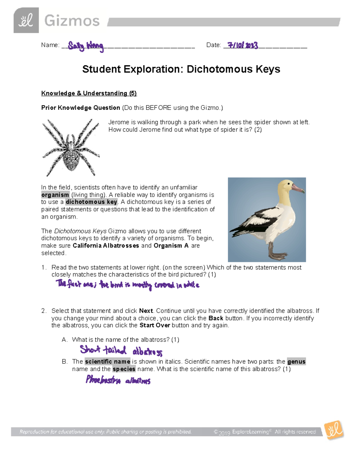 Unit 1 Gizmo - Name: ______________________________________ Date