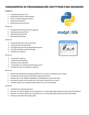 Examen Final de Fundamentos de Programacion con Python para Ingenieria - Examen Final de ...