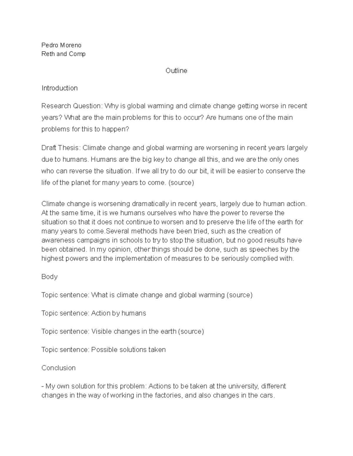 Outline Reth and Comp - Pedro Moreno Reth and Comp Outline Introduction ...