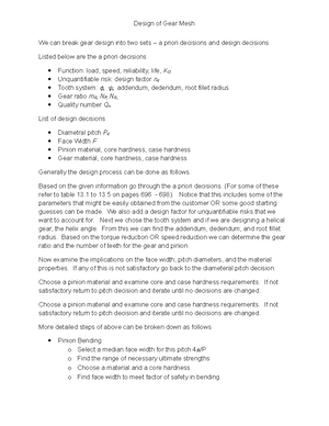 Machine Design - Lecture notes - ICE 15Soln - M E 367 - Studocu