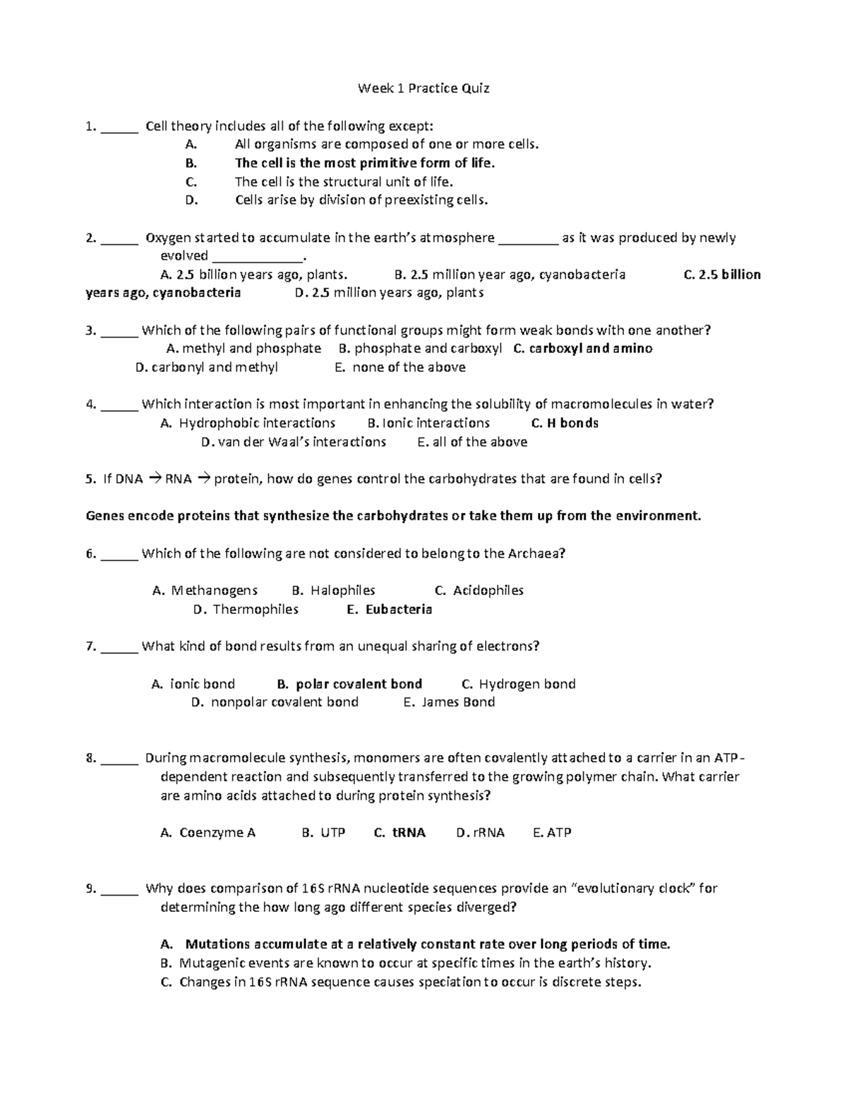 Practice Quiz Week 1 KEY Week 1 Practice Quiz 1 Cell Theory Includes practice-quiz-week-1-key-week-1-practice-quiz-1-cell-theory-includes