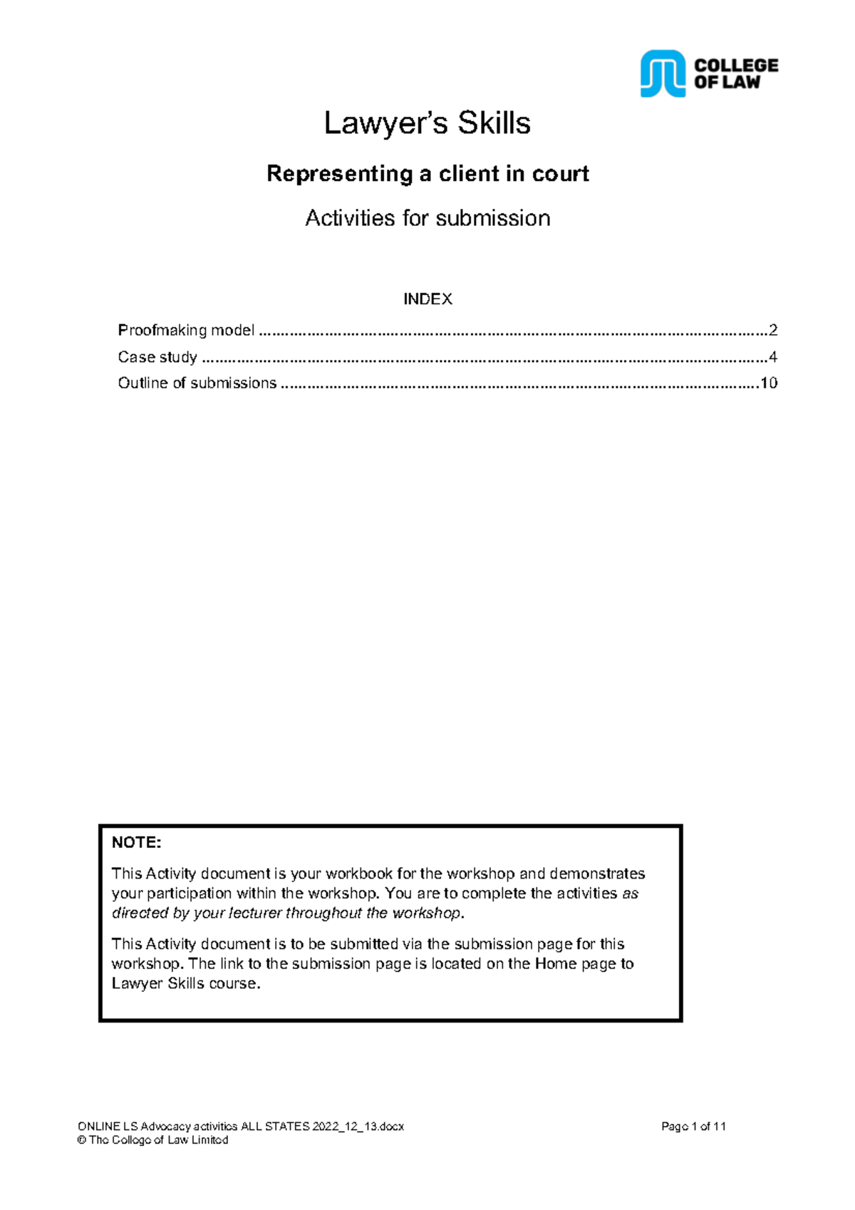 Adv. Exercise - ONLINE LS Advocacy activities ALL STATES 2022_12_13 ...