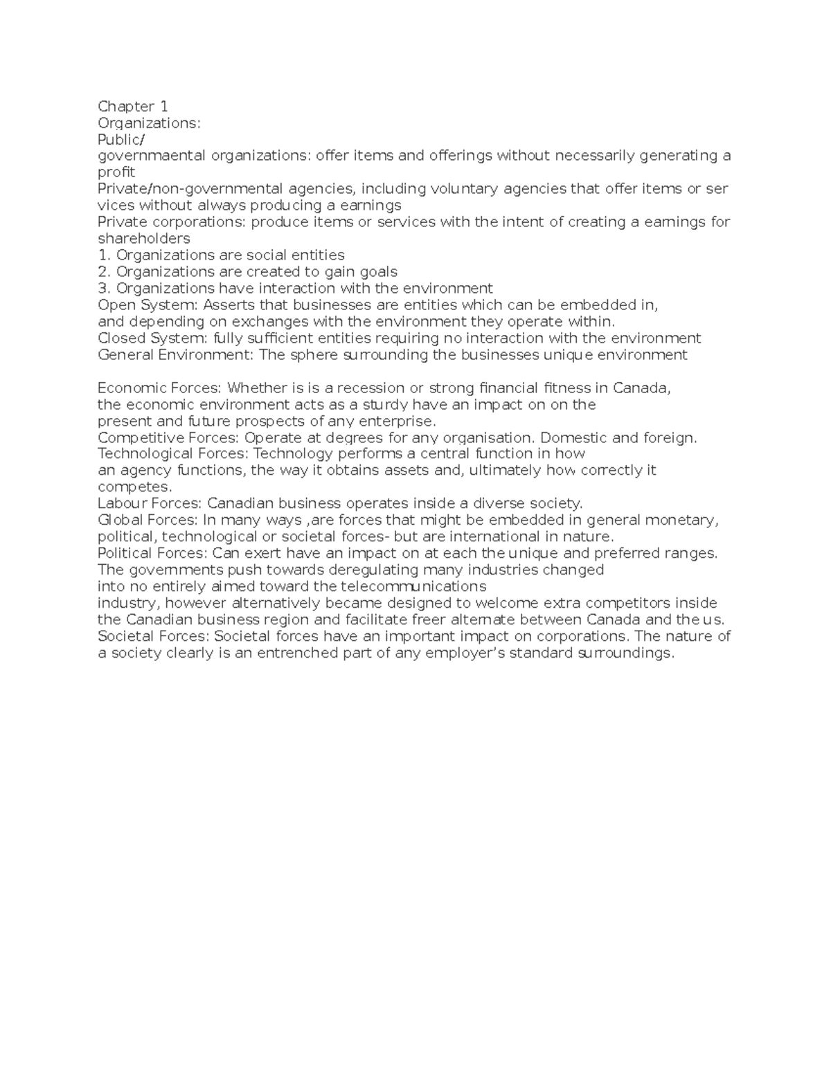 BUS108-Chapter 1 - Lecture notes BUS108-Chapter 1 - Chapter 1 ...