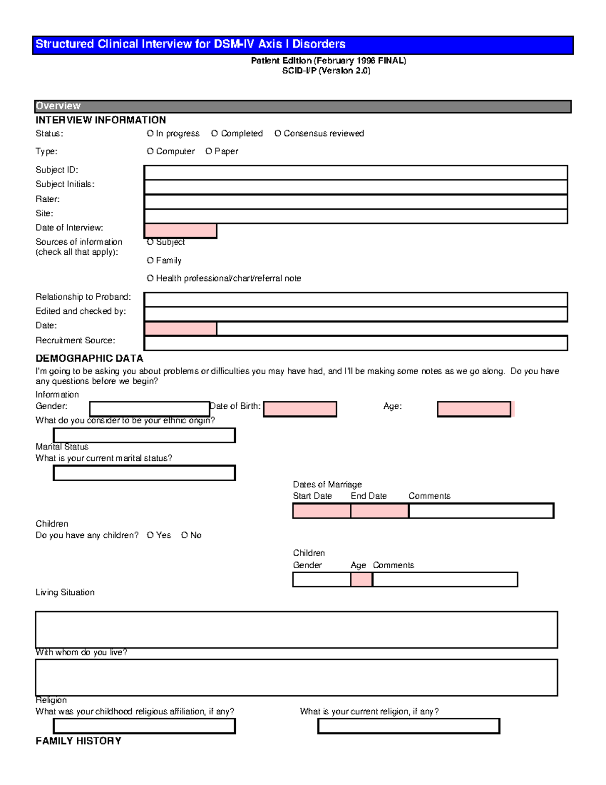PSY431 structured interview example - Anything you need to know ...