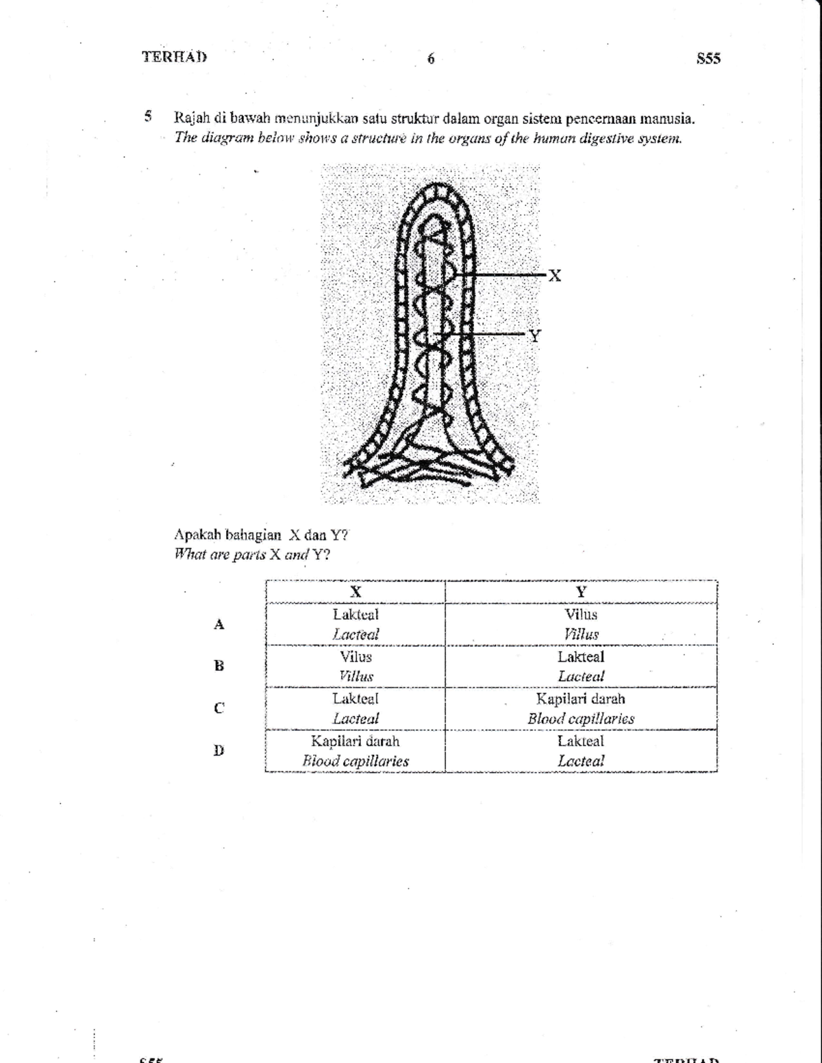 UASA F2 2022 iii - uasa form 2 science - TE,RI{AI} 5 Rajah di bawah ...