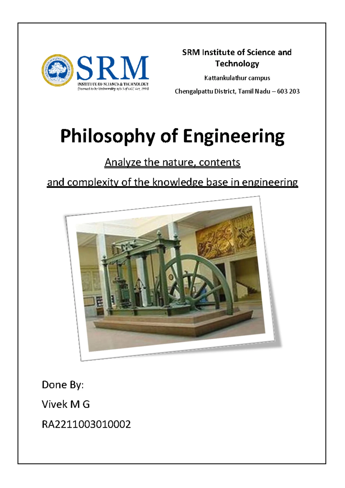 Case Study on Professional Engineering Organizations Roles Achievements ...
