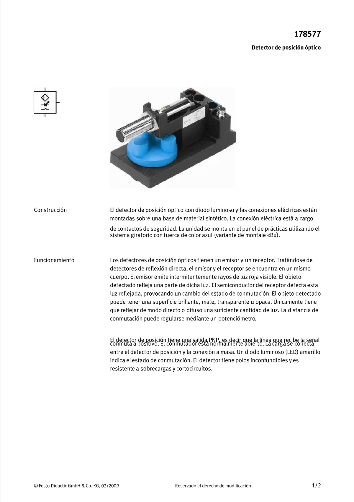 Pdf-sensor-optico-festo compress - 178577178577 Detector de posición ...