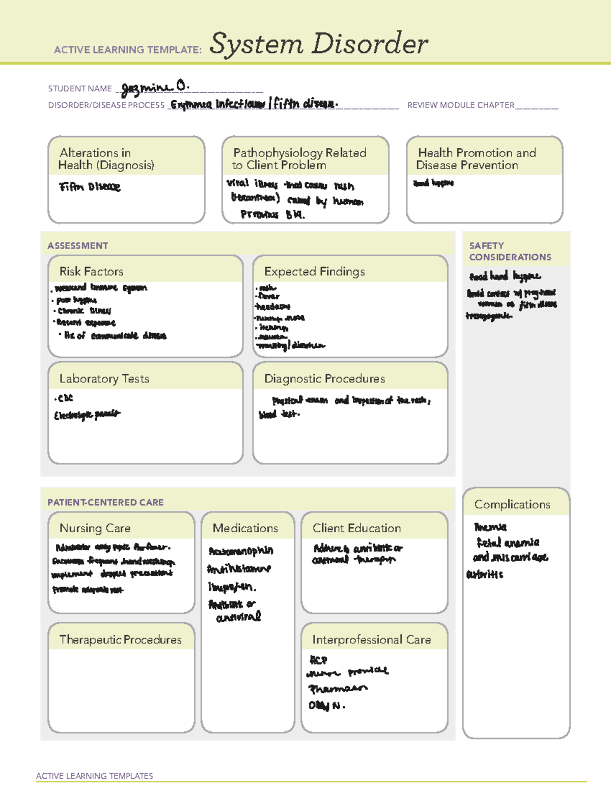 Ati system disorder restricted - STUDENT NAME ...