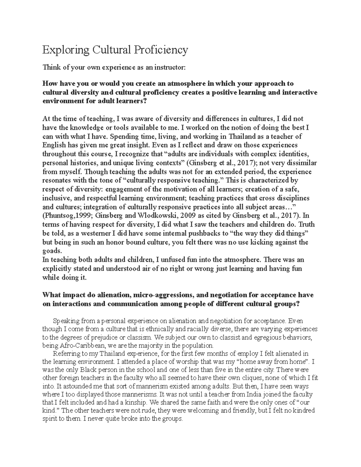 ED5342 u07d01 Exploring Cultural Competency - Exploring Cultural ...