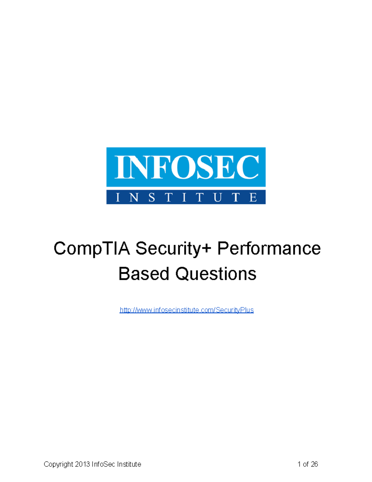 Security Mini Course Handbook - CompTIA Security+ Performance Based ...