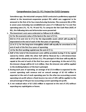 Case 5 NPV IRR Case - Case 5 NPV IRR Case - Case (5): NPV & IRR of ...