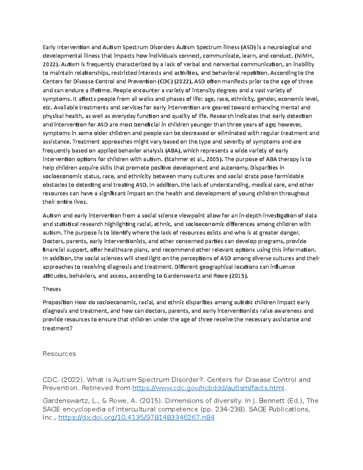 IDS 400 2-2 - Diversity module two assignments, I received an A ...