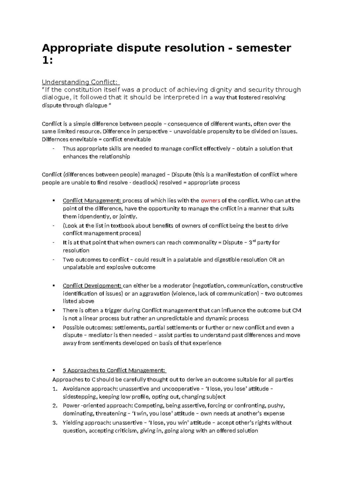 Appriopriate Dispute Resolution copy - Appropriate dispute resolution ...