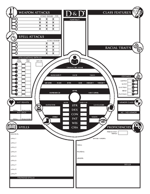 Character Sheet - Alternative - Form Fillable - TM & © 2014 Wizards of ...