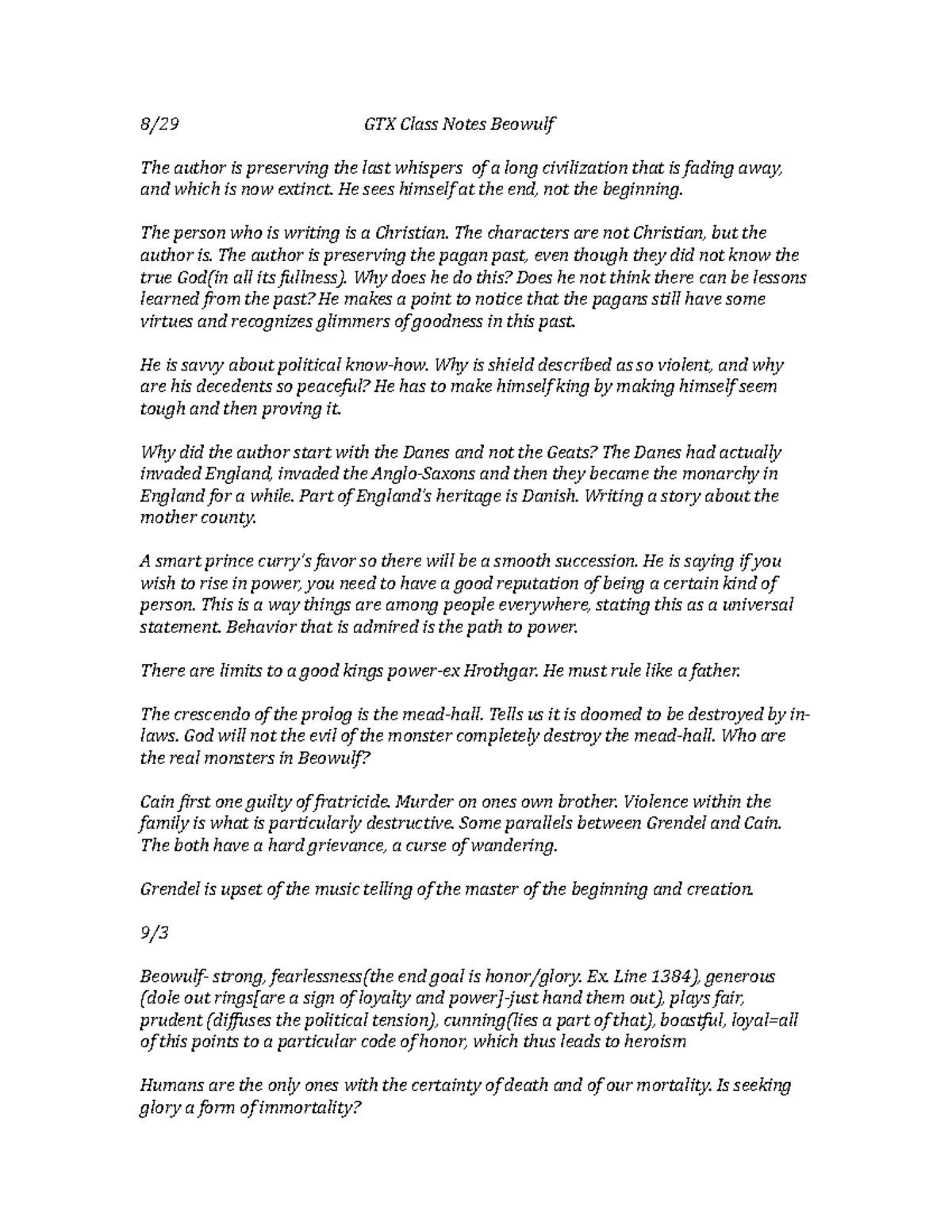 GTX Beowulf Notes - Dr. Foley's honors GTX class - GTX Class Notes ...