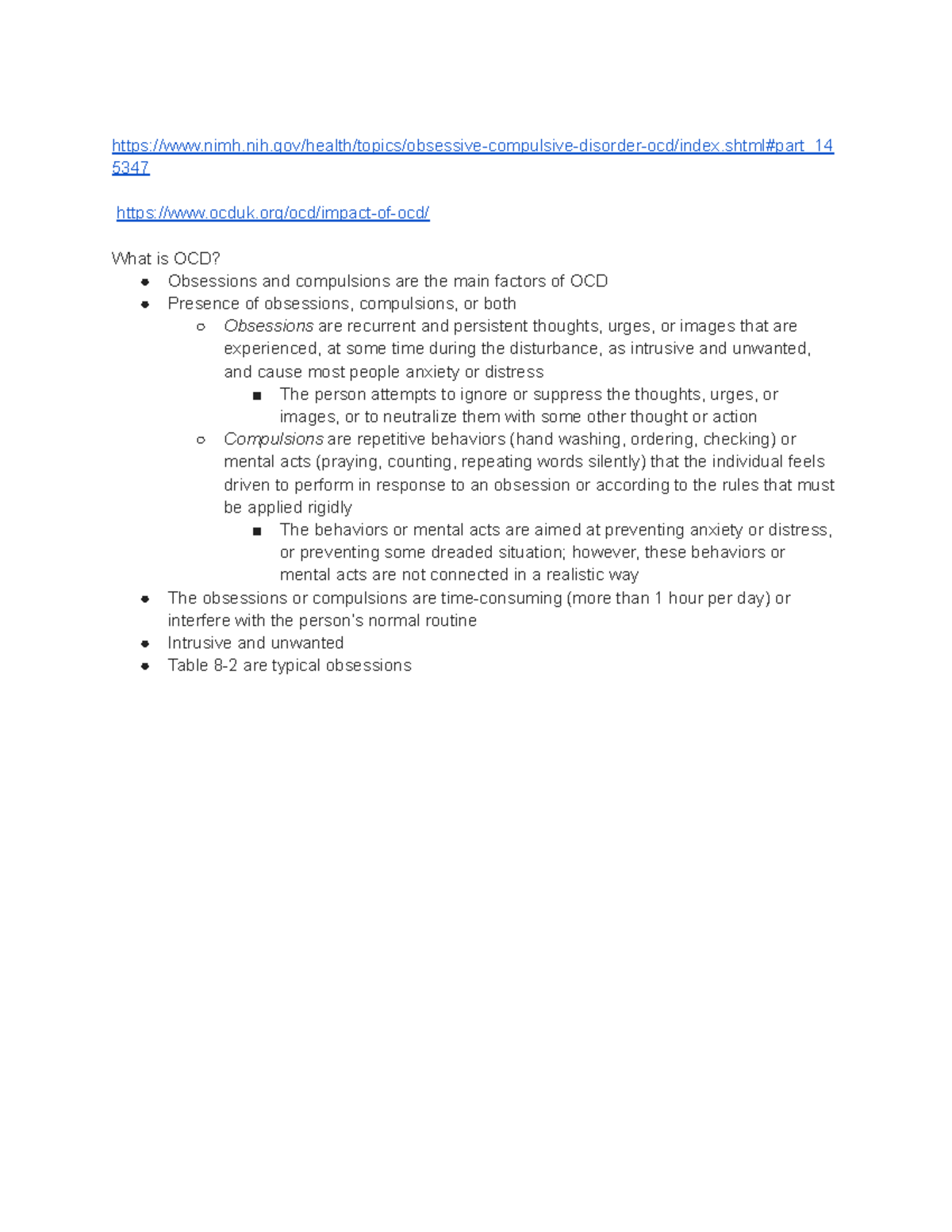 OCD Notes - nimh.nih/health/topics/obsessive-compulsive-disorder-ocd ...