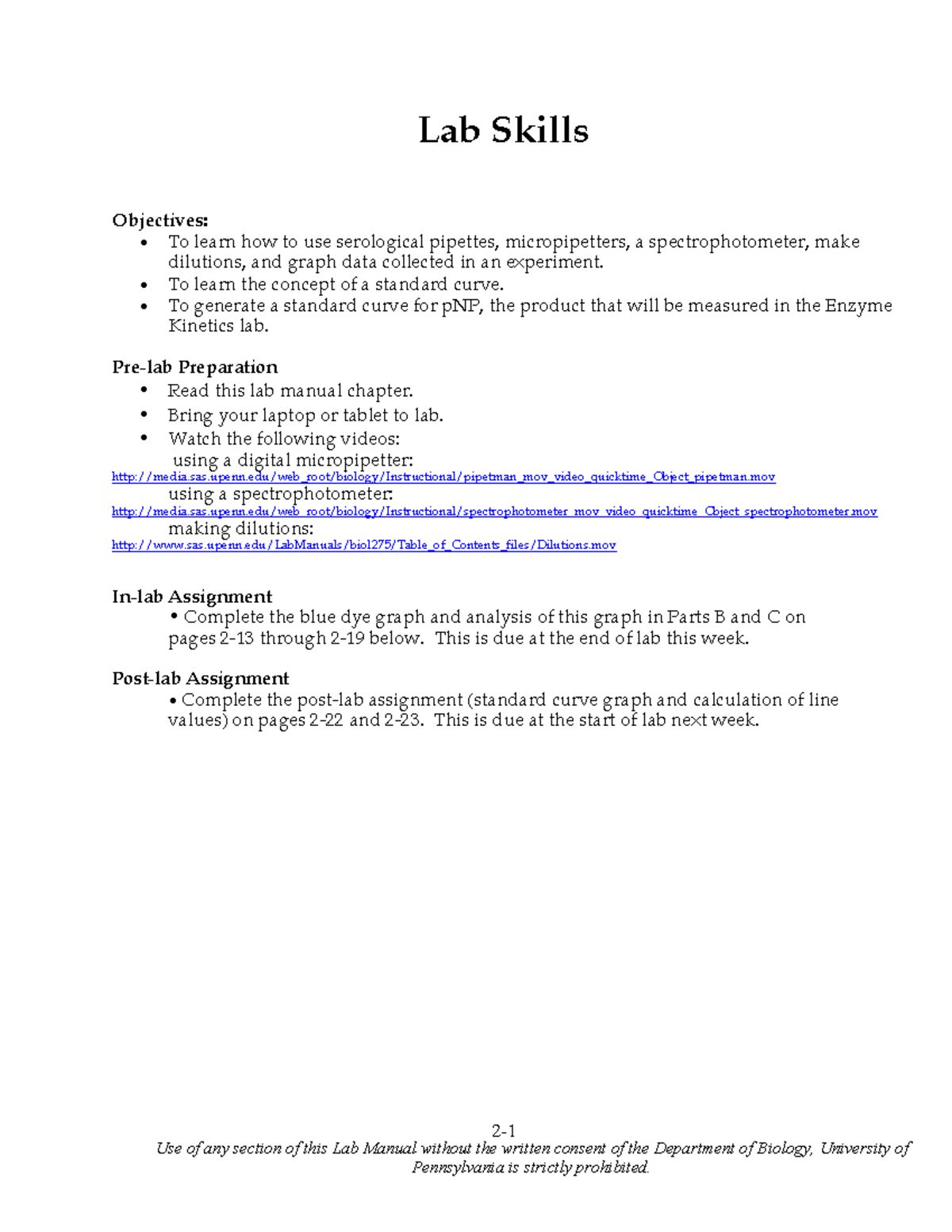 Ch. 2-Lab Skills - Lab Instructions - Use of any section of this Lab ...