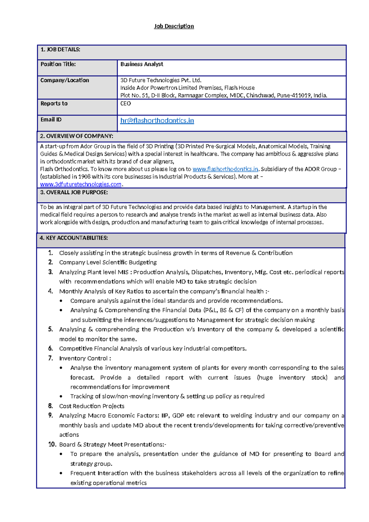 JD-Business-Analyst - Job Description that will help you to prepare for ...