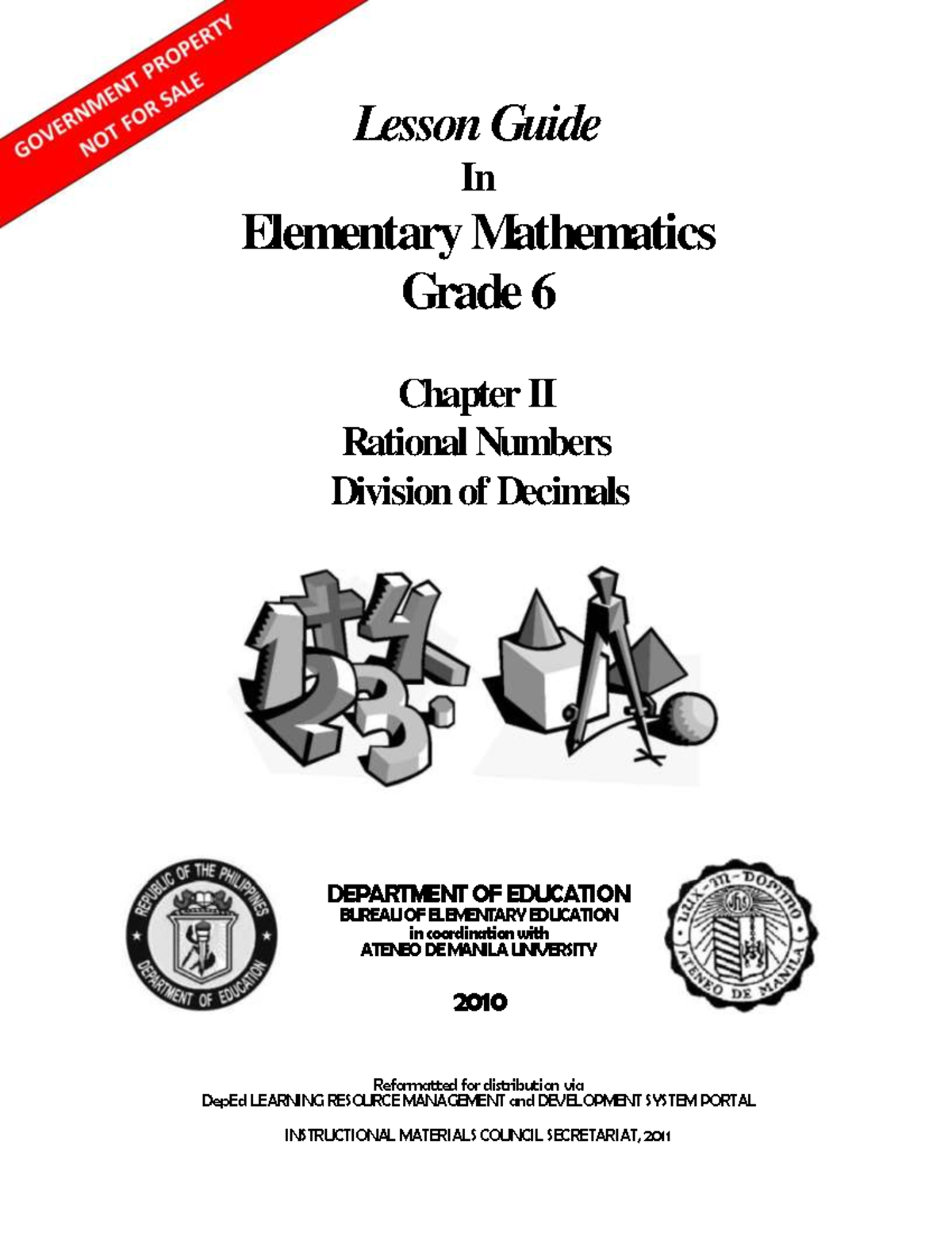 Lesson Guides Book 5 V0 Lesson Guide In Elementary Mathematics Grade lesson-guides-book-5-v0-lesson-guide-in-elementary-mathematics-grade